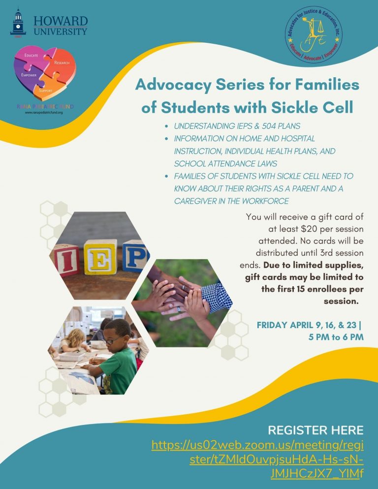 Advocacy Series for Families of Students with Sickle Cell - Advocates ...