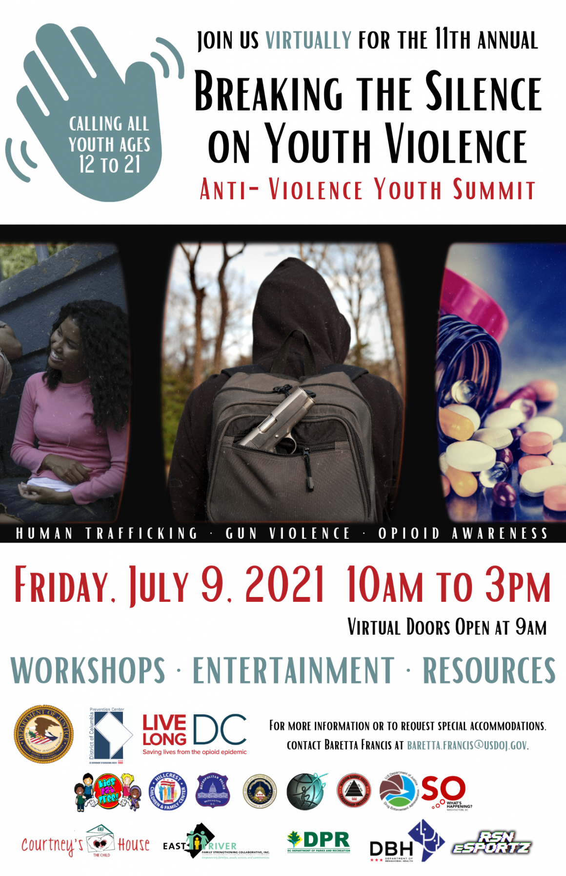 TOMORROW - The 11th Annual “Breaking the Silence on Youth Violence ...