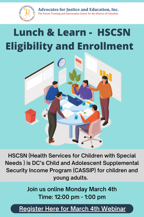 HSCSN Lunch & Learn - Eligibility & Enrollment - Advocates for Justice ...