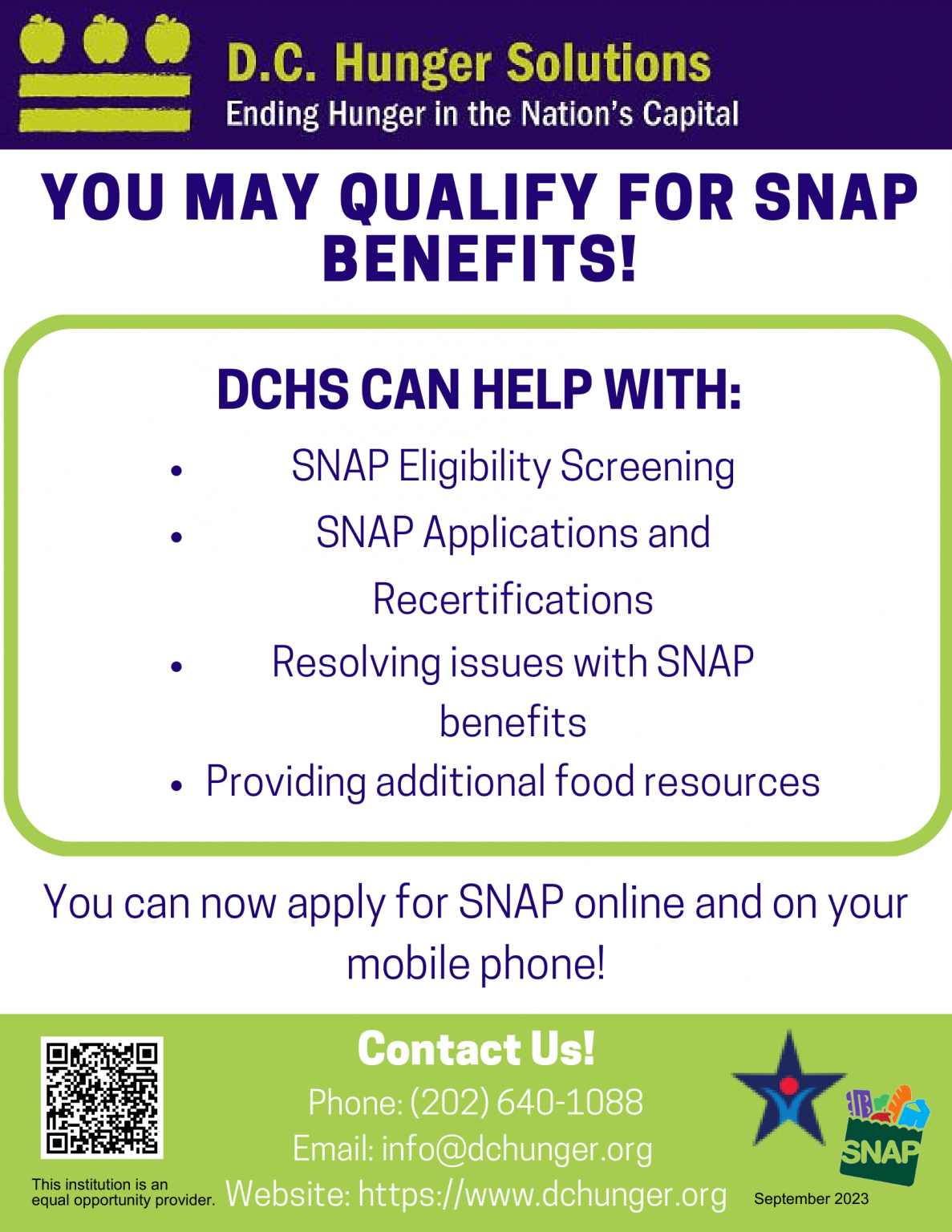 Accessing SNAP Resources with D.C. Hunger Solutions / Accediendo a los ...