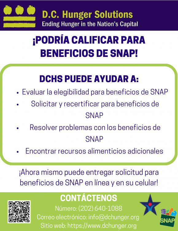 DCHS Outreach English Spanish Flyer SNAP-2 - Advocates for Justice and ...